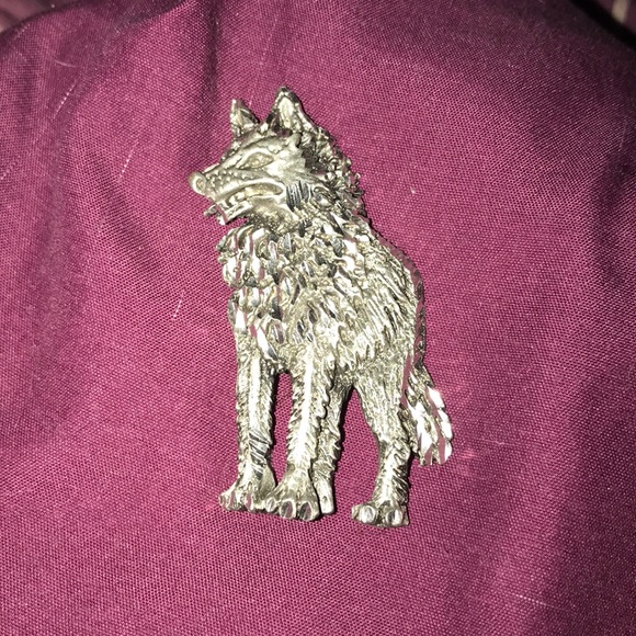 Jewelry | Gorgeous Pewter Wolf Pin | Poshmark